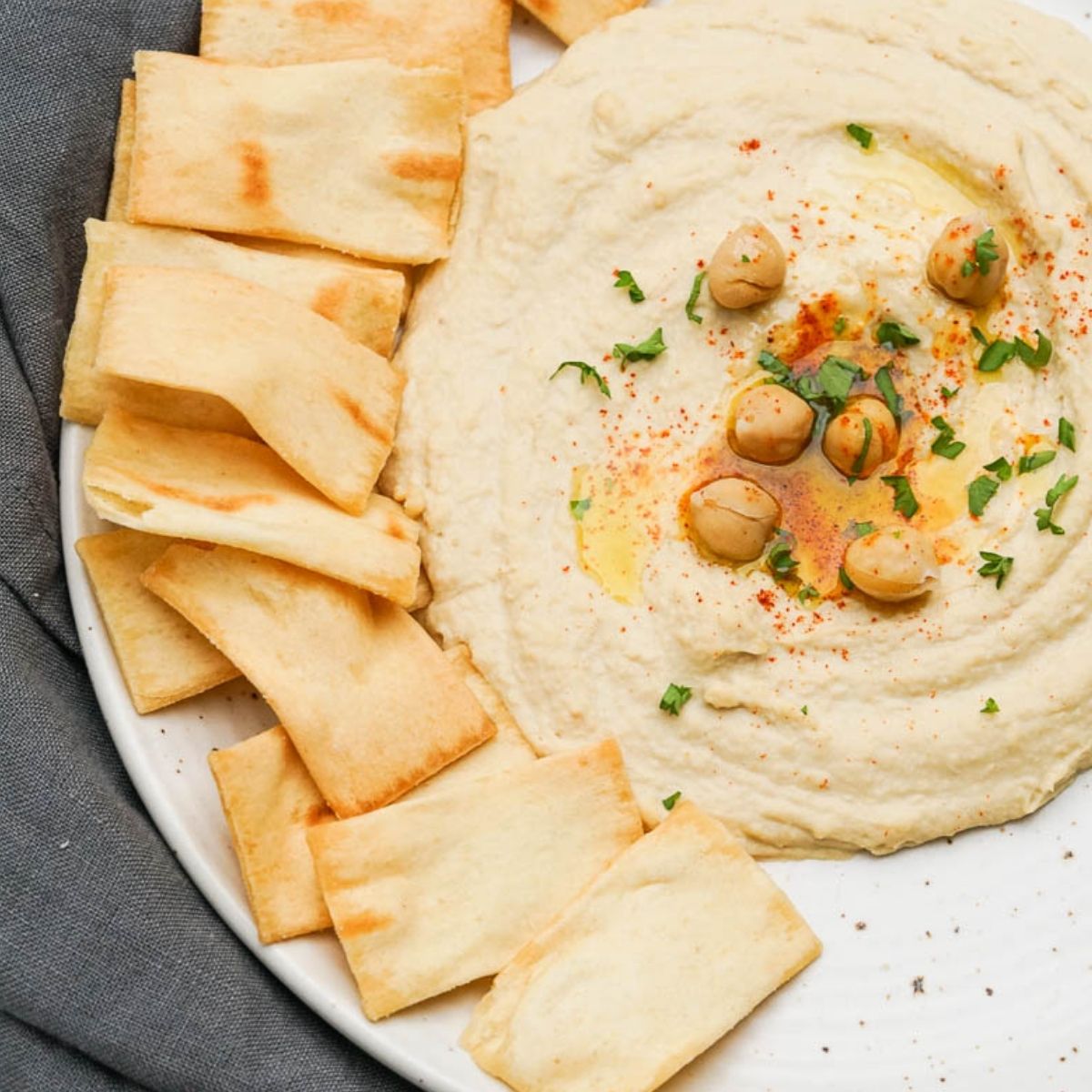 Roasted Garlic Hummus Recipe {In the Vitamix} - Blues Best Life