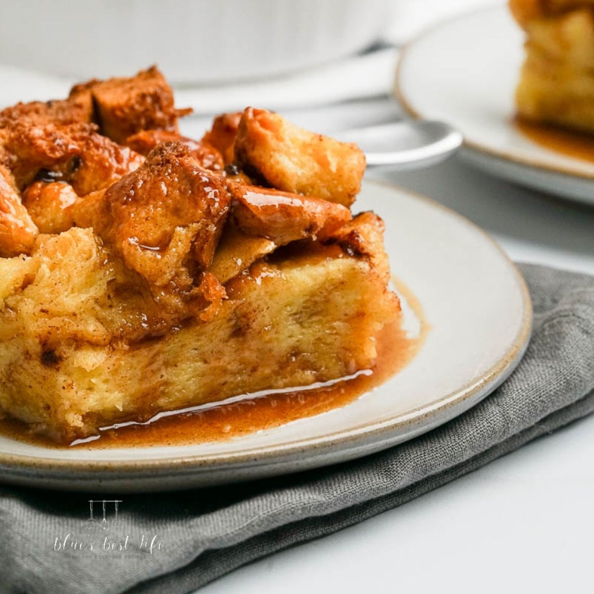 Cinnamon Bread Pudding {with Cinnamon Bourbon Sauce} - Blues Best Life