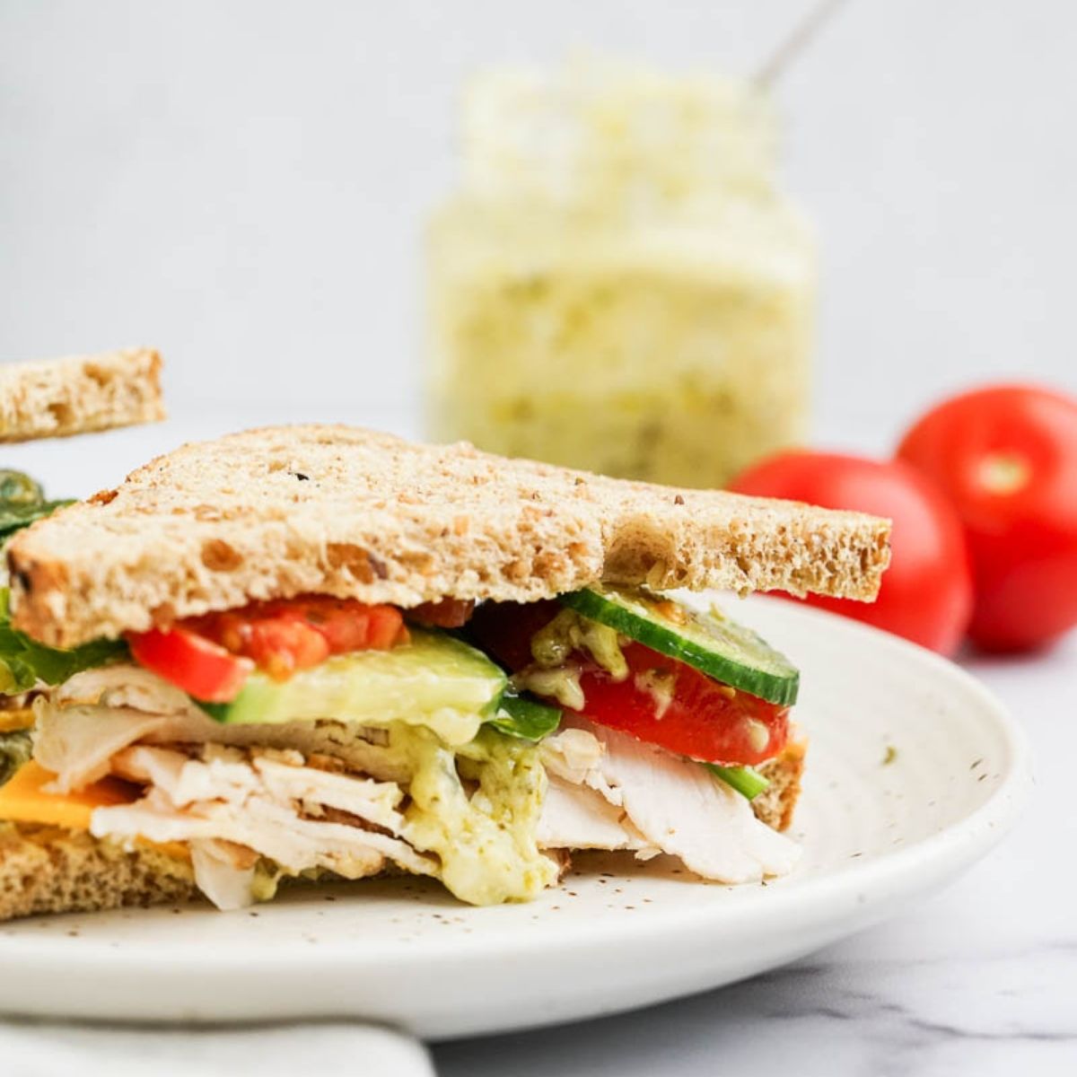 Pesto Turkey Sandwich - Blues Best Life