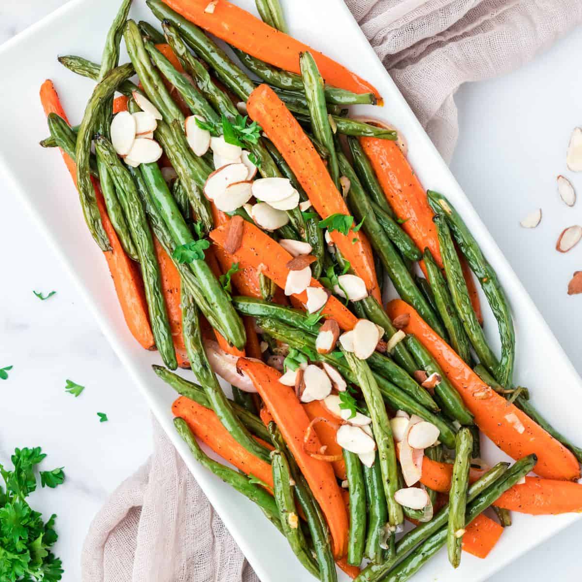 Easy Roasted Carrots and Green Beans Recipe - Blues Best Life