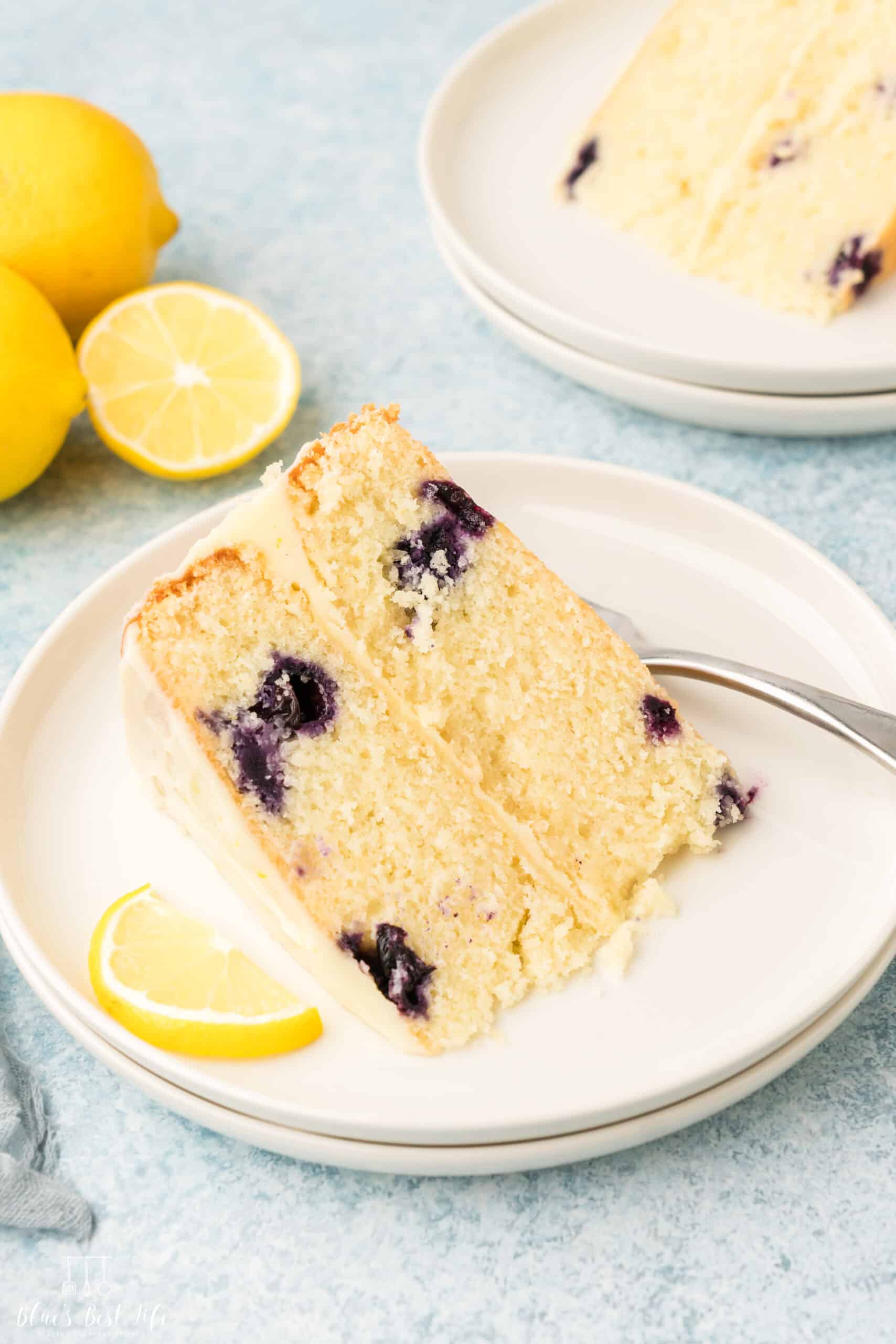 Lemon Berry Mascarpone Cake with Lemon Buttercream Frosting - Blues ...
