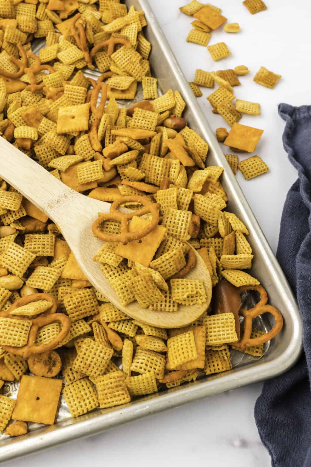 Easy Homemade Cheesy Chex Mix - Blues Best Life