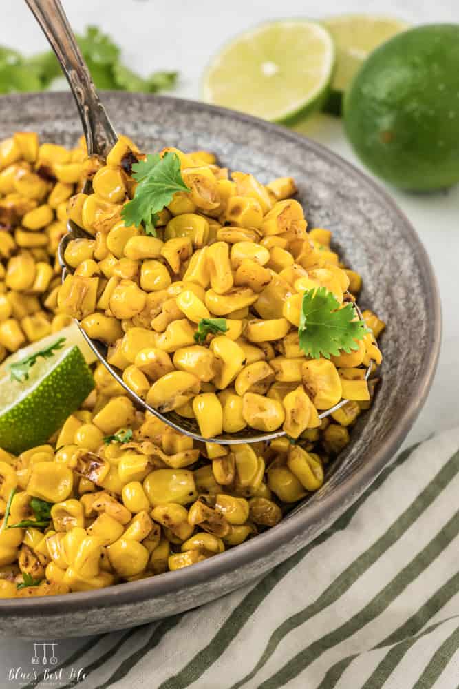 Easy Charred Corn Recipe (Blackened In Skillet) - Blues Best Life