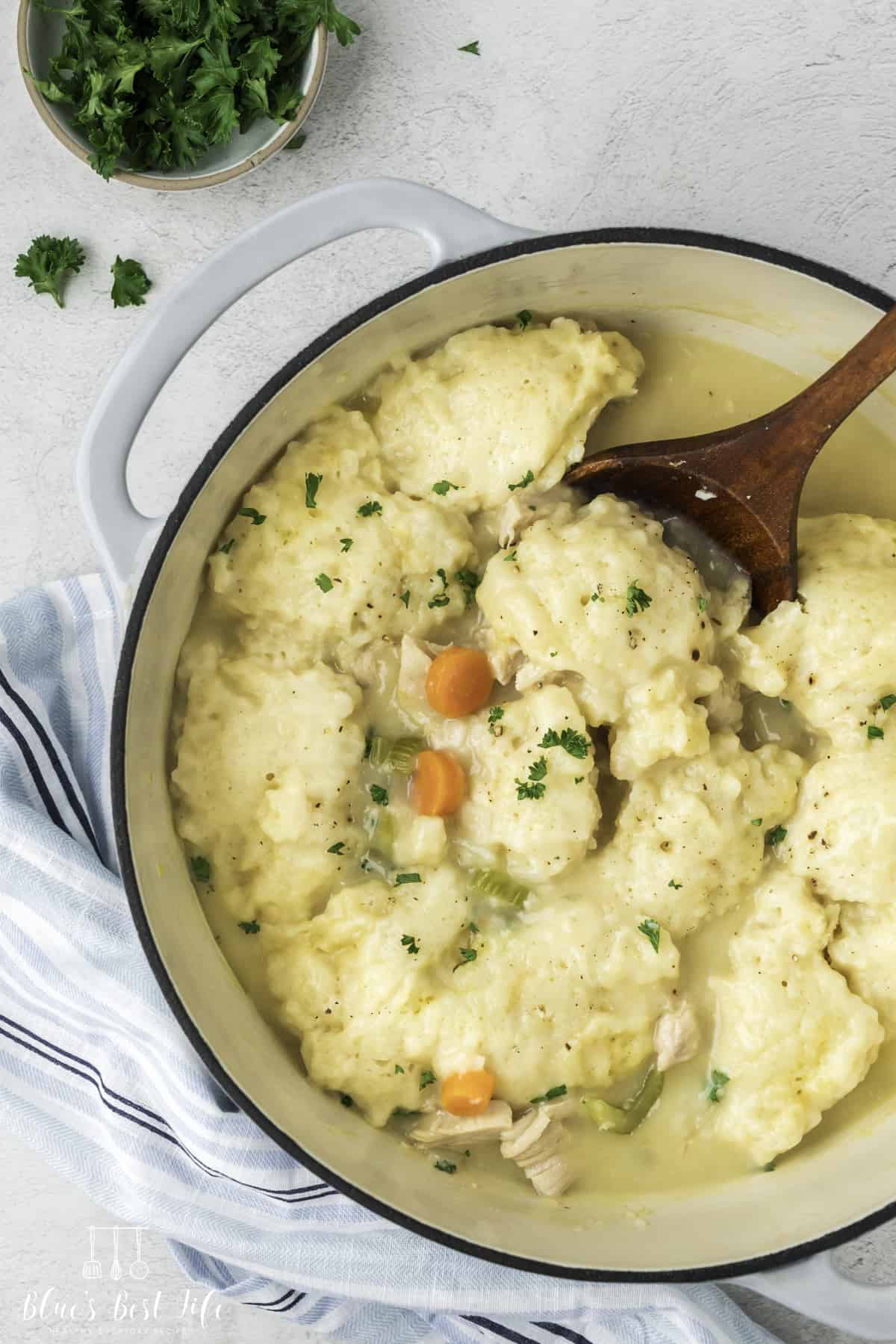 Creamy Turkey And Dumplings With Leftover Turkey - Blues Best Life
