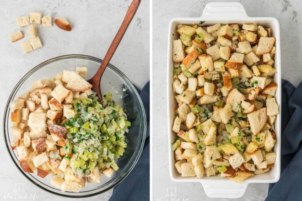Homemade Traditional Bread Stuffing (Thanksgiving Recipe) - Blues Best Life