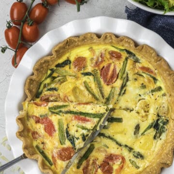 Easy Loaded Vegetable Quiche Recipe (Vegetarian) - Blues Best Life