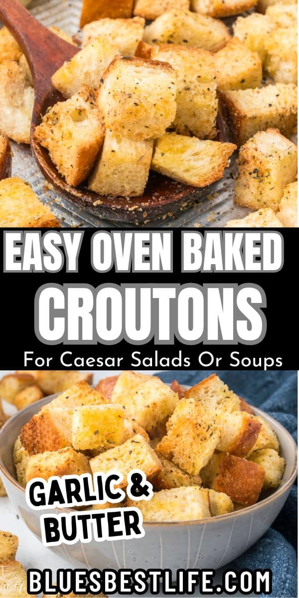 Easy Homemade Garlic Croutons - Blues Best Life