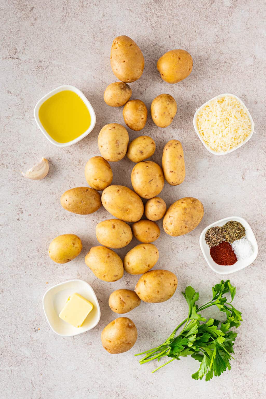 Roasted Baby Potatoes With Garlic And Parmesan - Blues Best Life