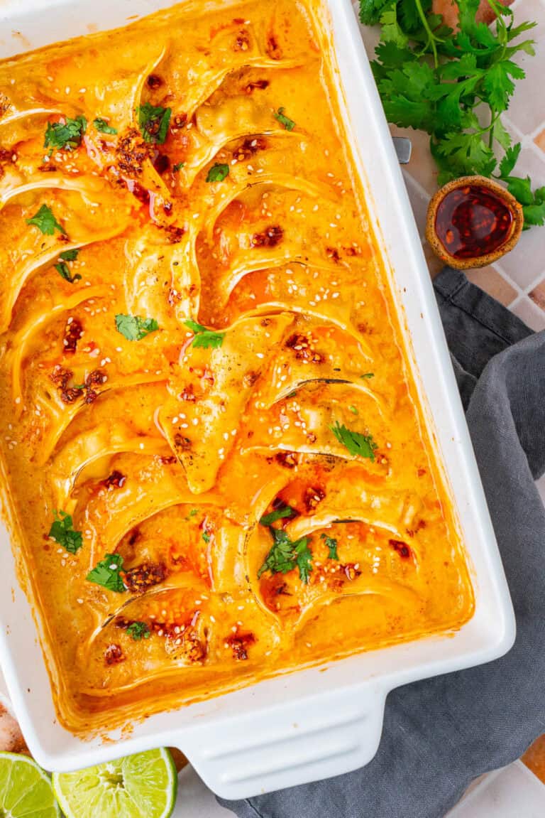 Trader Joe’s Viral Dumpling Bake - Blues Best Life