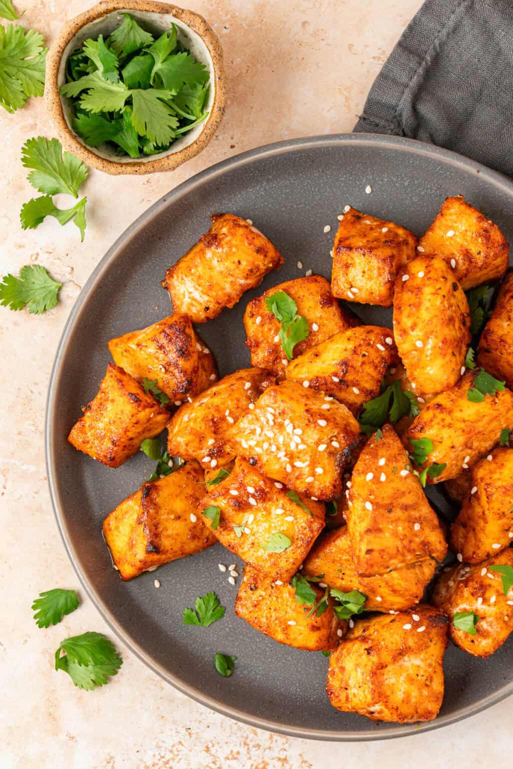 Salmon Bites With Bang Bang Sauce - Blues Best Life