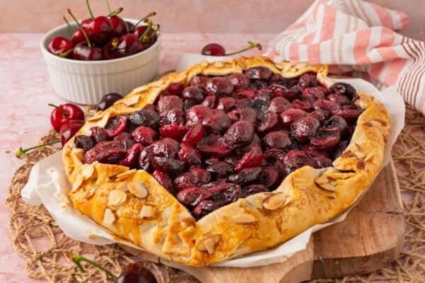 Fresh Cherry Galette with Almond Pie Crust - Blues Best Life